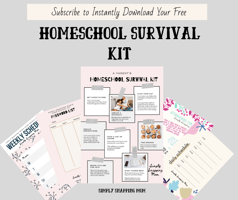 Homeschool Survival Kit for Overwhelmed Parents - Simply Rooted Family
